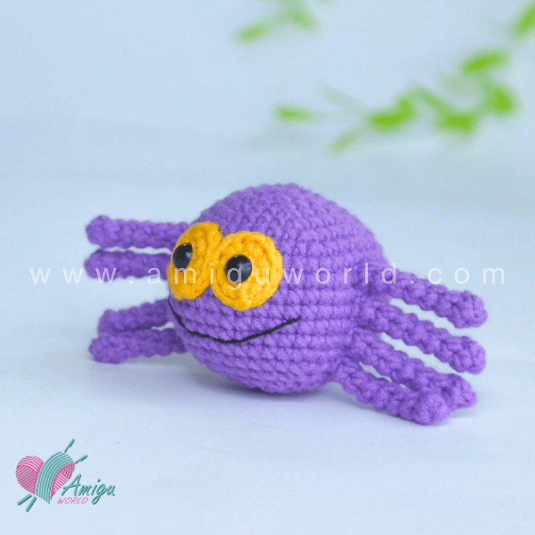 Spider free amigurumi crochet pattern